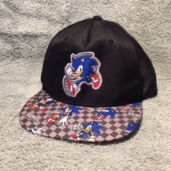 Sega | Accessories | Sonic The Hedgehog Sega Full 6 Panel Snapback Hat ...